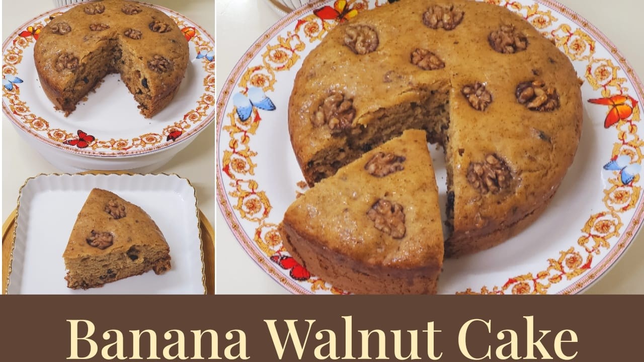 Banana Walnut Cake Whole Wheat Banana Walnut Cake Without Oven banana-walnut-cake-whole-wheat-banana-walnut-cake-without-oven