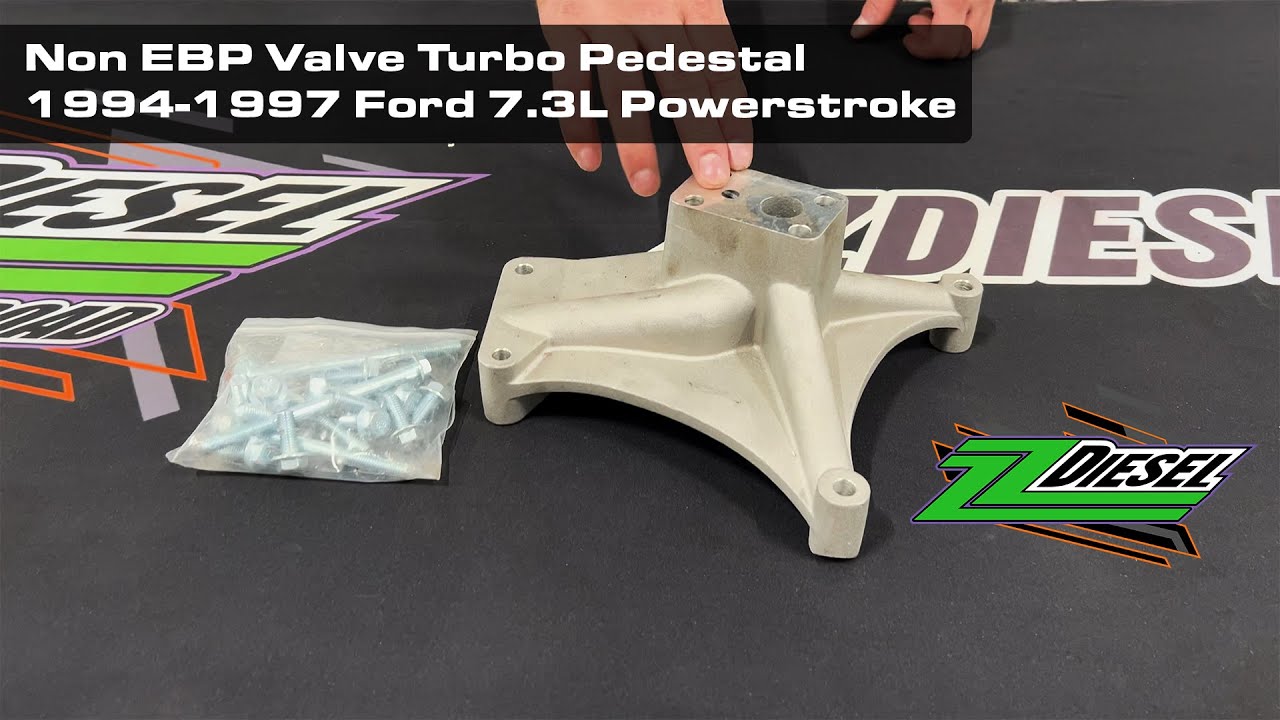 Non EBP Valve Turbo Pedestal, 1994-1997 Ford 7.3L Powerstroke - YouTube
