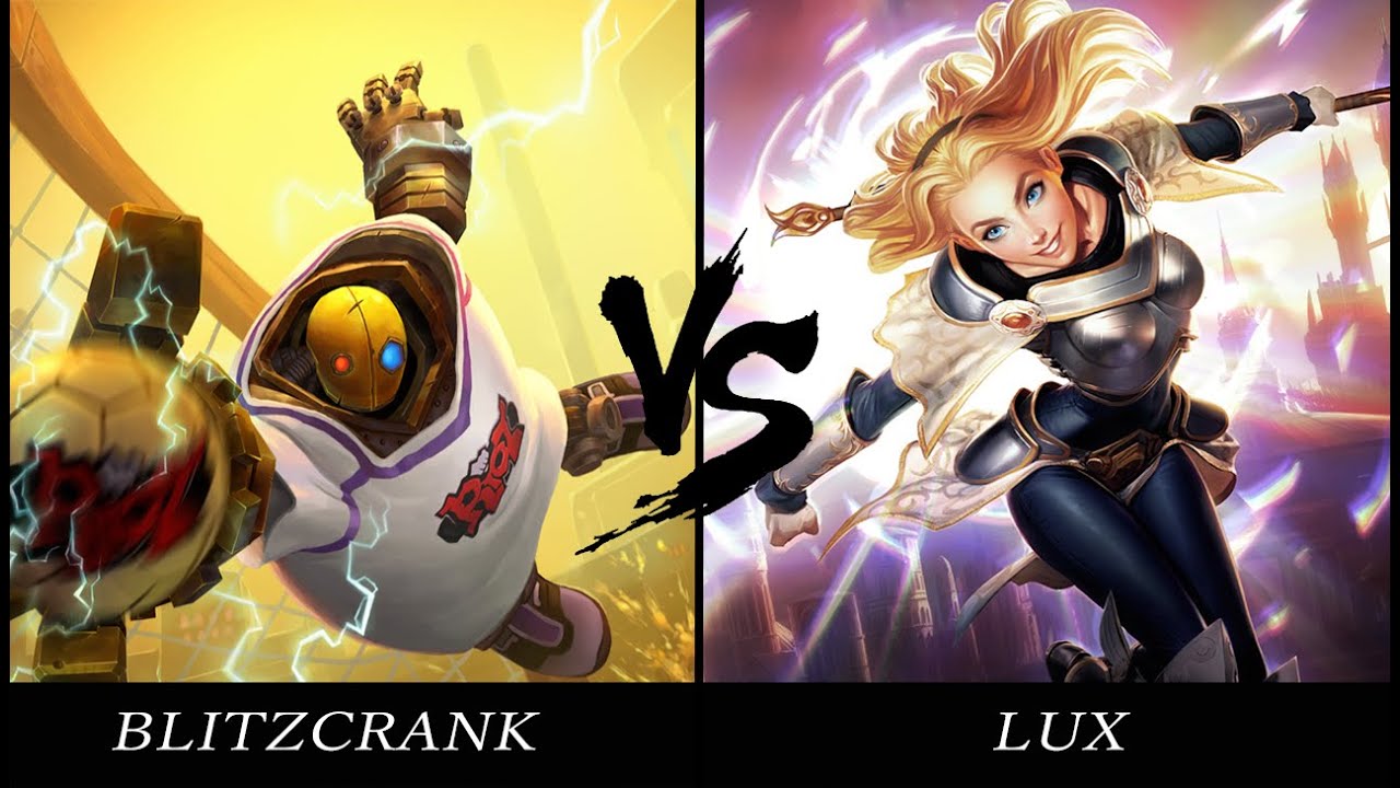 Blitzcrank vs Lux - bot LOL - season 6 - commentary fr - YouTube