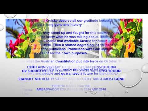100th ANNIVERSARY OF THE AUSTRIAN CONSTITUTION 100 Jahre ...