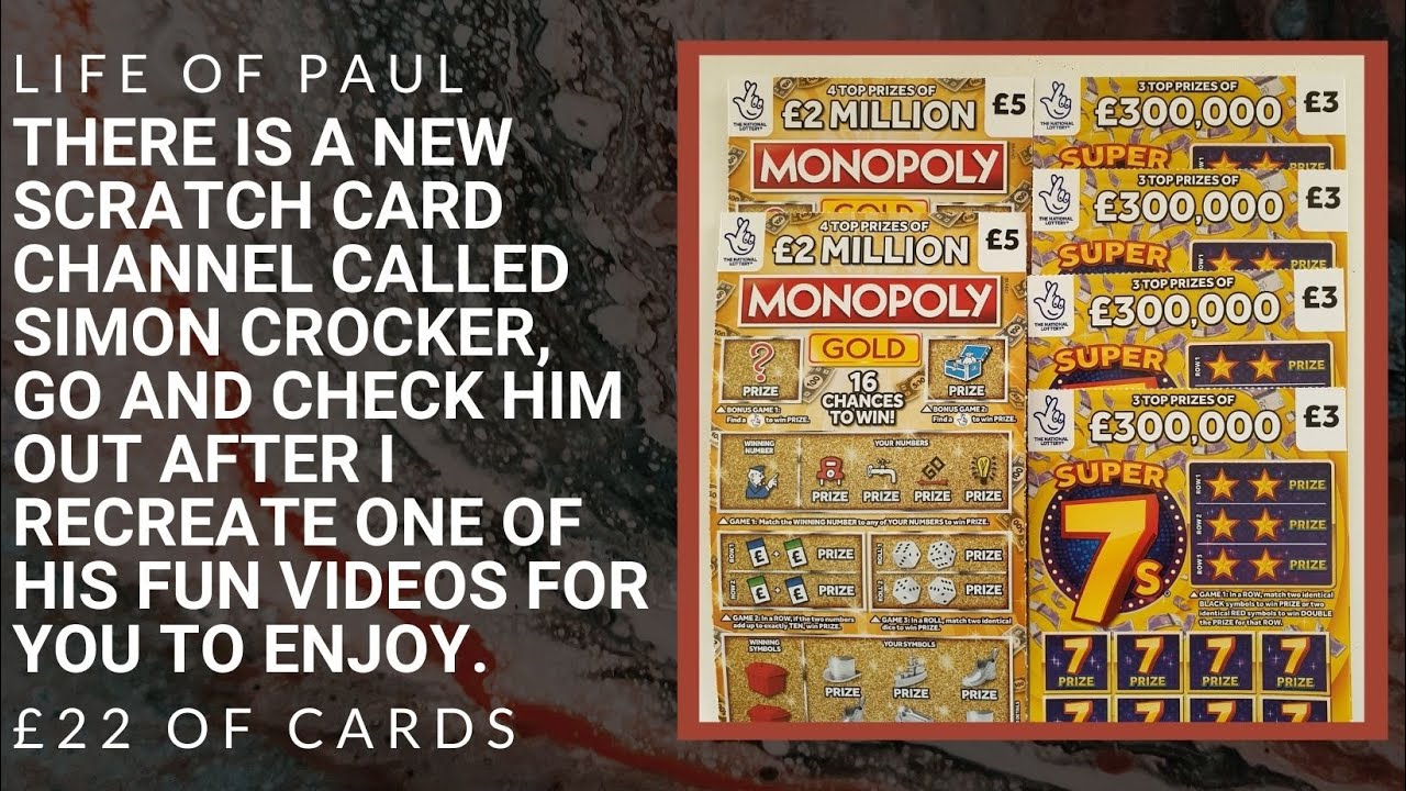 6 new scratch cards to enjoy this Evening. £12 of the £3 Super 7s and £ ...