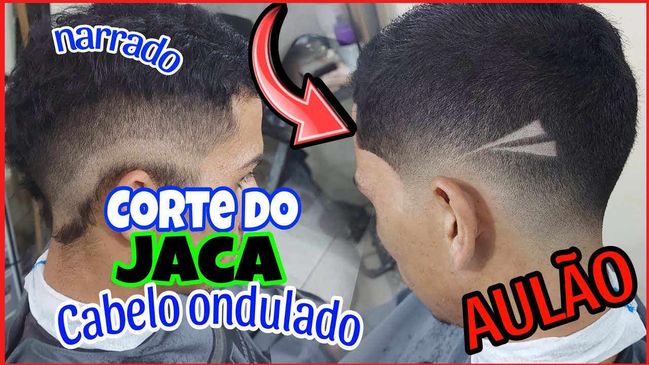 Como fazer corte do JACA cabelo ondulado passo a passo(AULÃO) narrado 📚📏🚀 - YouTube