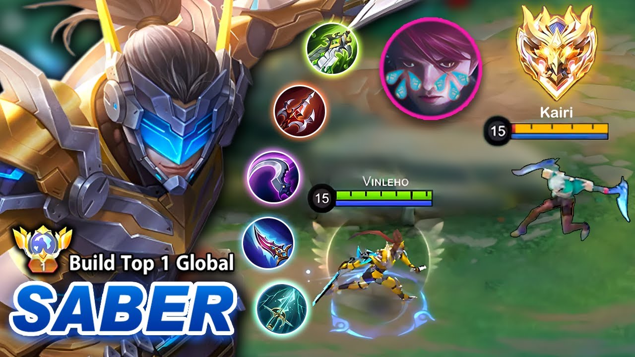 Best One Shot Build Saber 2024 (100% BROKEN) | Goodbye Julian😭 | Build ...