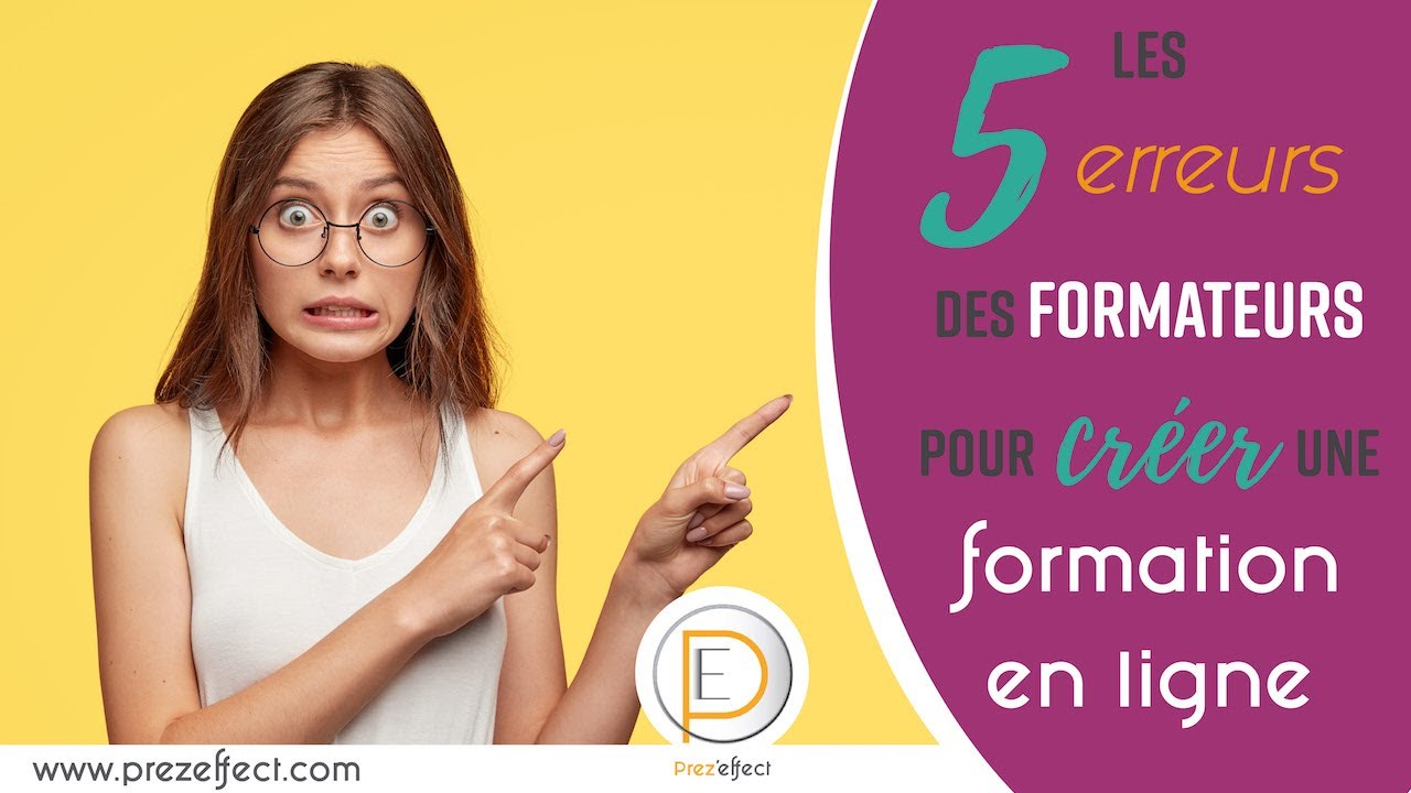 les 5 ERREURS des formateurs pour créer une FORMATION EN LIGNE ! - YouTube