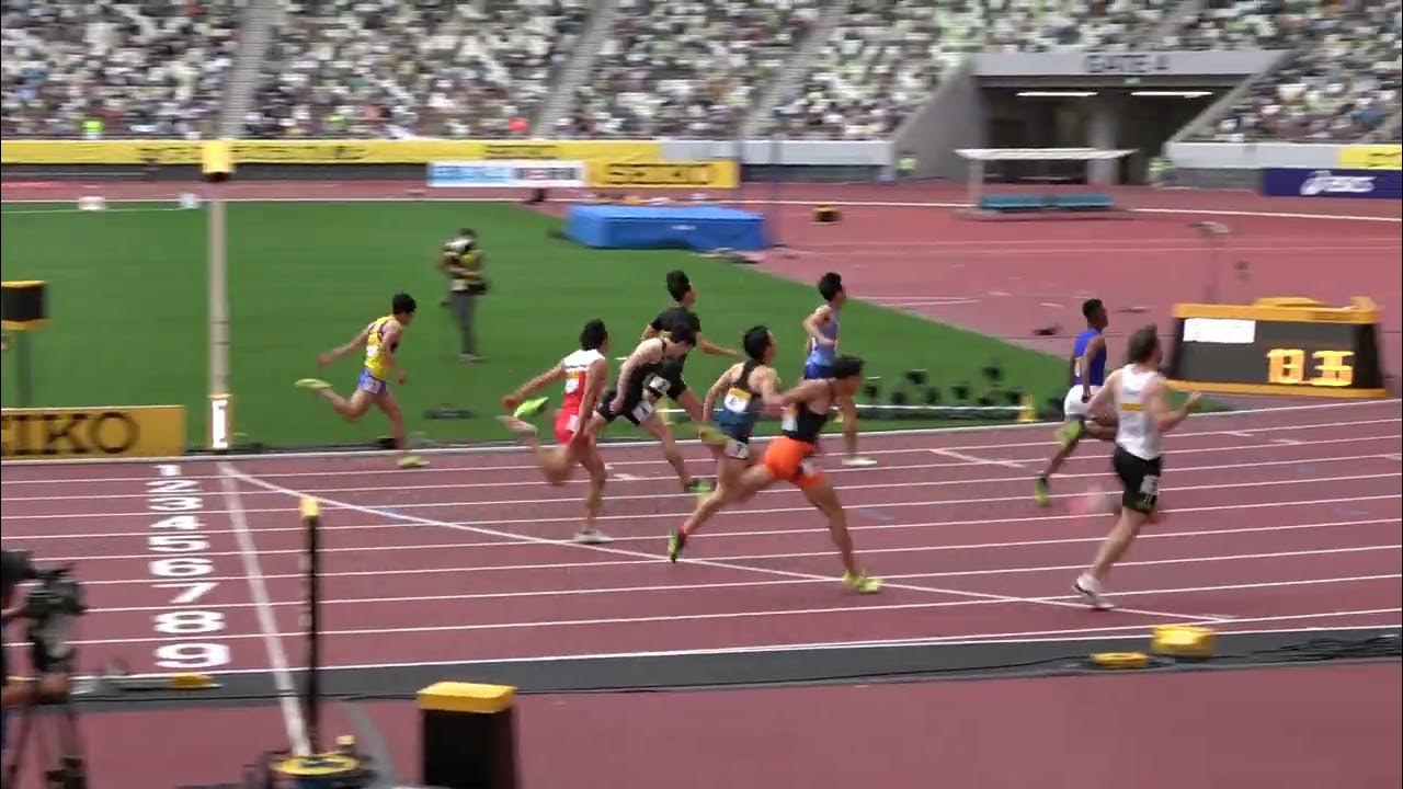 Men's 110m hurdles Final MURATAKE Rachid 13.34(+0.1) Seiko GGP TOKYO2022 - YouTube