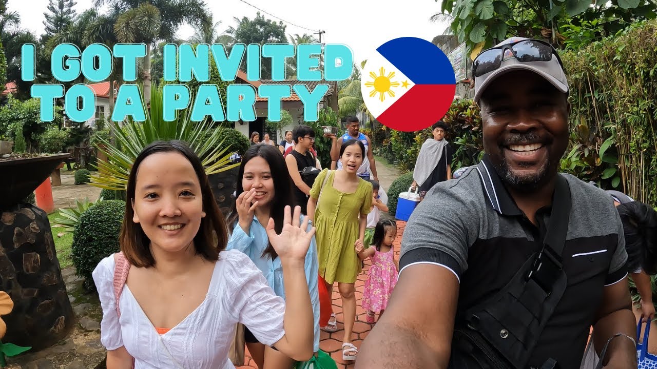I got invited to a party in the Philippines!!! - YouTube