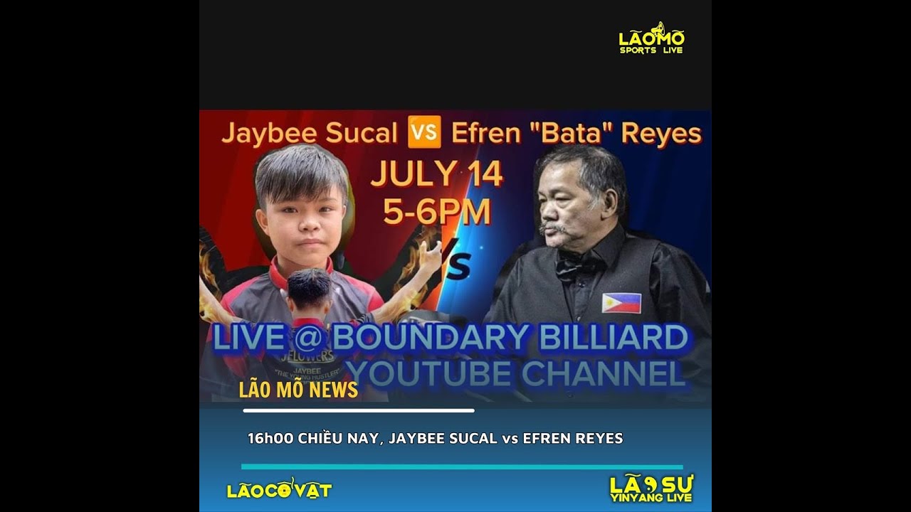 Jaybee Sucal vs Efren Bata Reye 14/7/2024 - YouTube