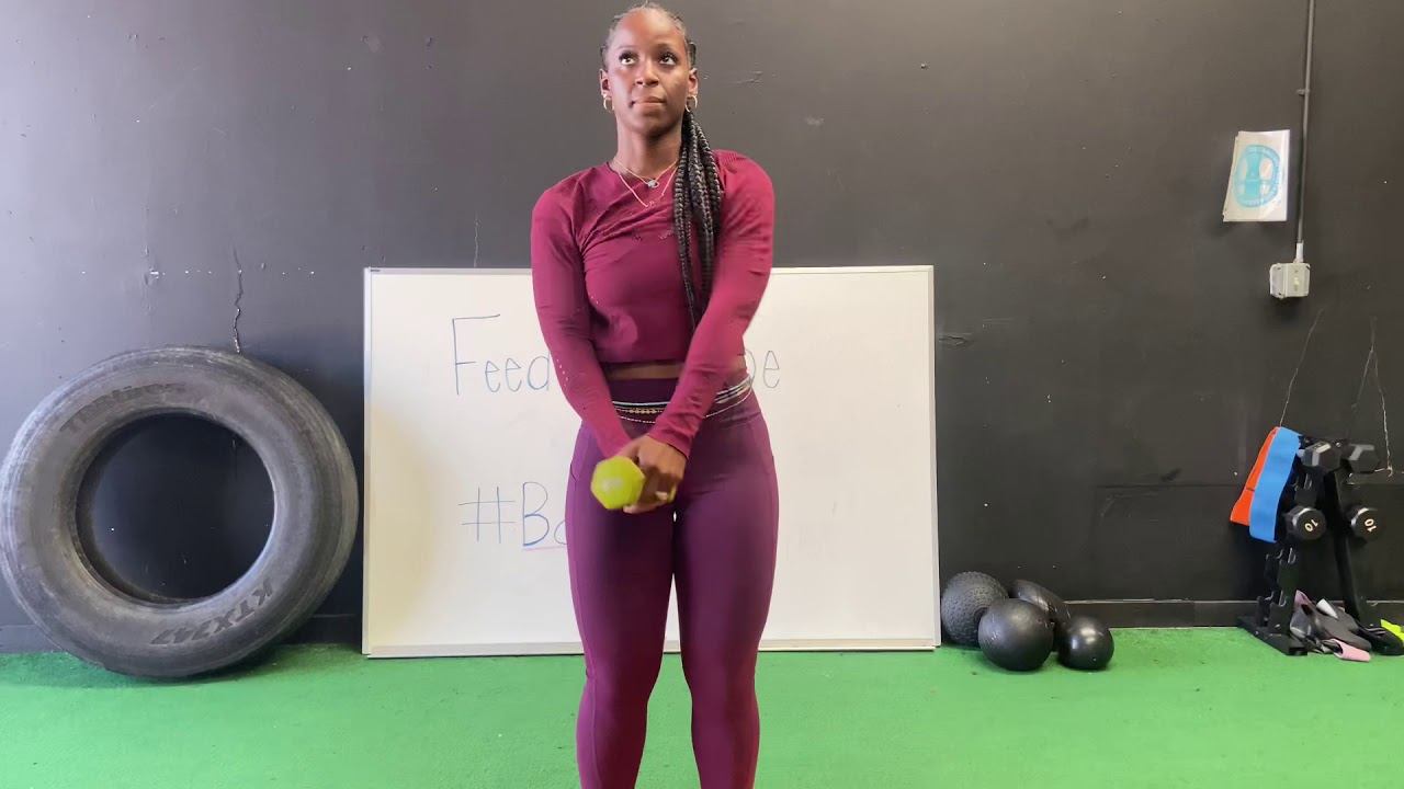 Standing DB Cross Body Chop - YouTube