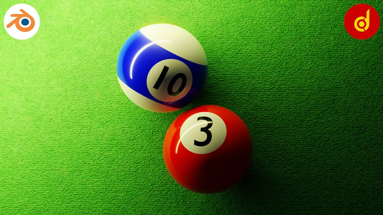 Pool Ball 3D Modeling in Blender | Snooker Ball in Blender | Billiard ...