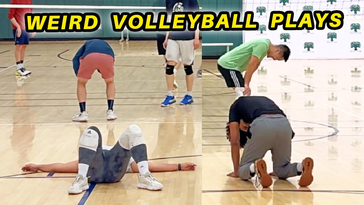 Weird Volleyball Plays with Friends 🤣 🙃 - YouTube