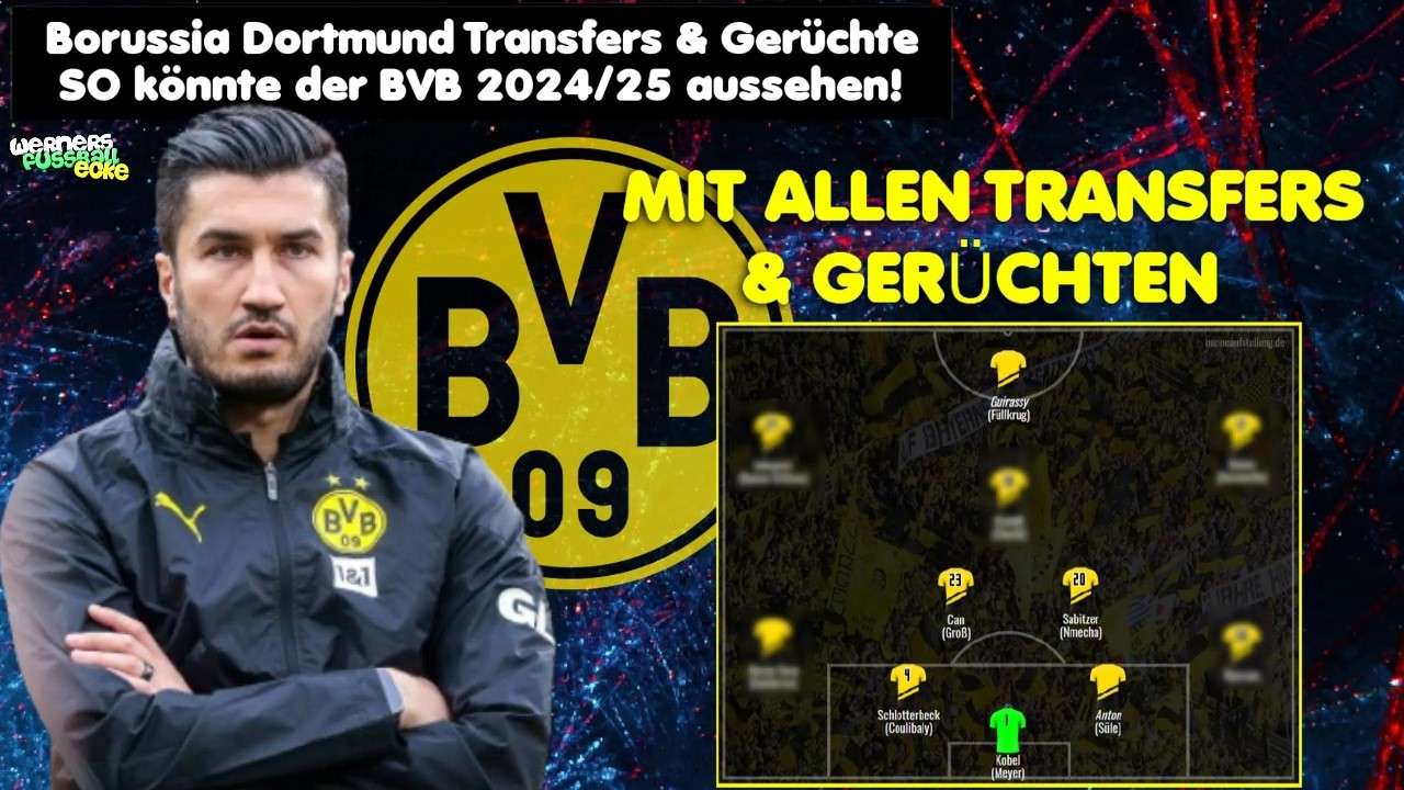 So könnte der neue BVB mit Transfers 2024/25 aussehen! - YouTube