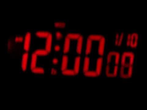 Digital clock time lapse - YouTube