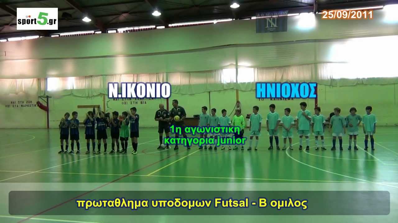 Ν.ΙΚΟΝΙΟ - ΗΝΙΟΧΟΣ 2-6 Futsal υποδομών - YouTube