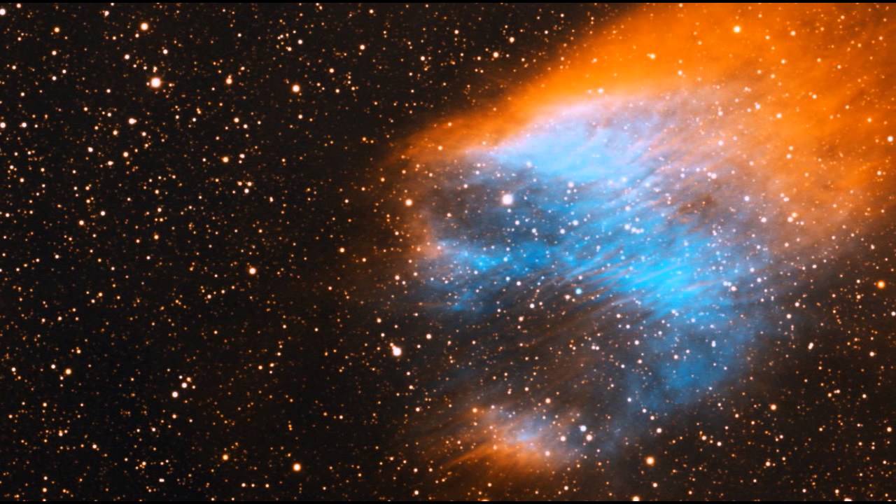 Светопись. Фото 54. Sh2-68 - летящий во мраке огненный череп! - YouTube