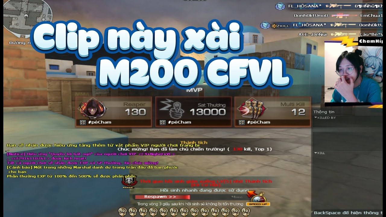 ( Đột kích ) 130 mạng với cây M200 CFVL - YouTube