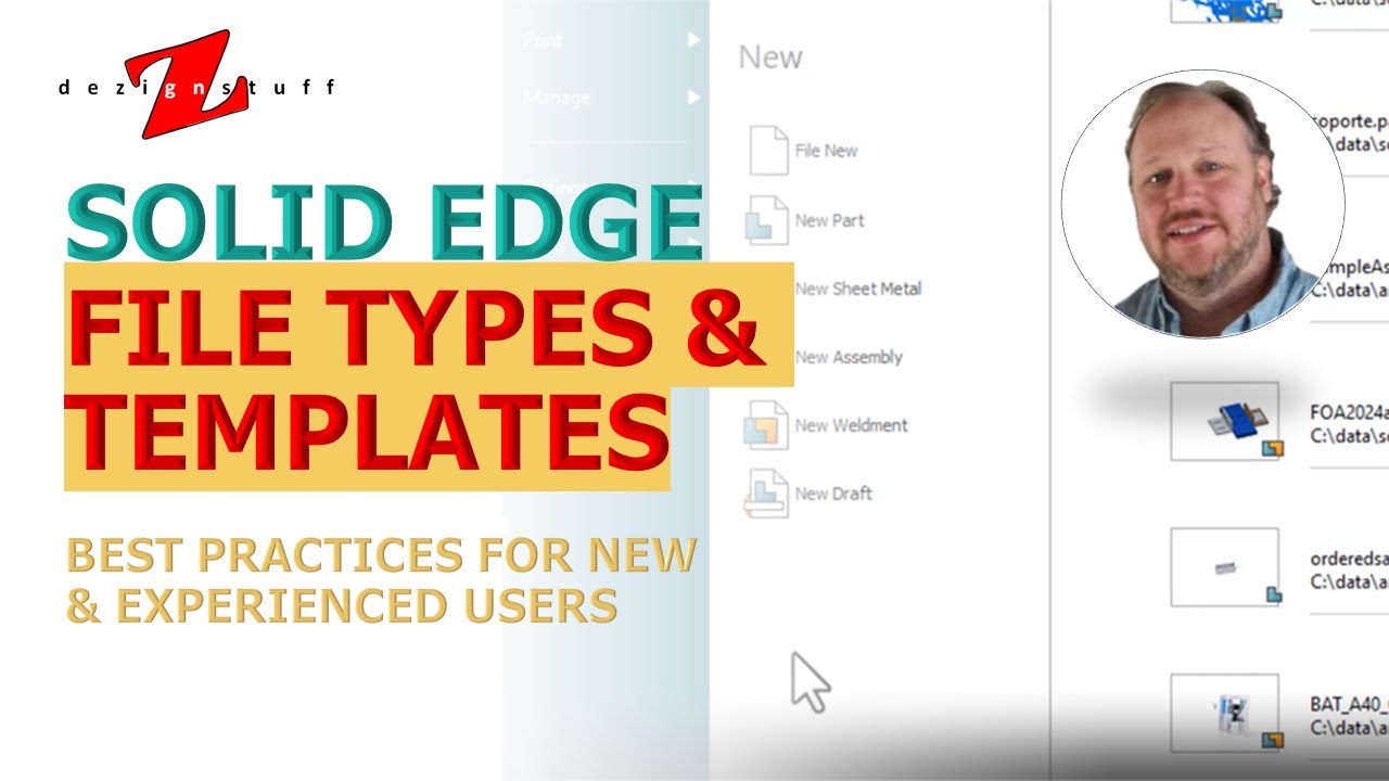 10. Mastering File Types and Templates in Solid Edge - YouTube