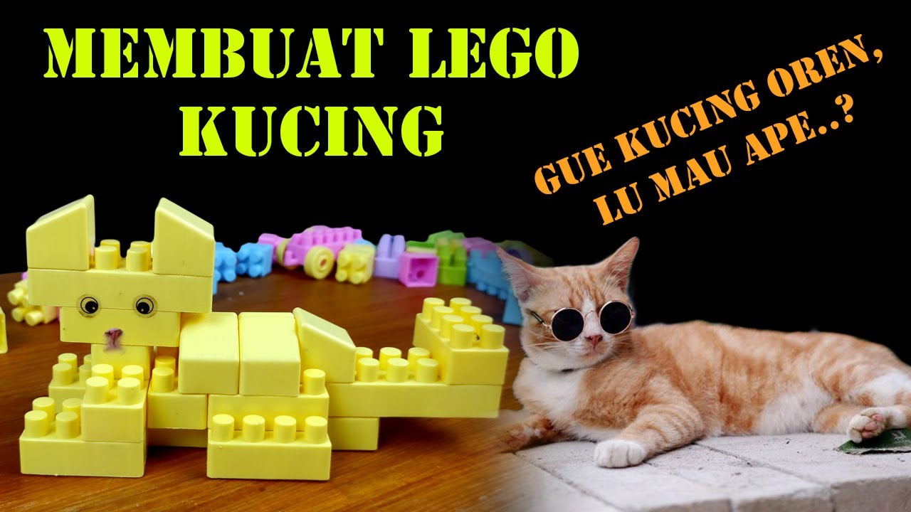 Cara Membuat Lego Kucing - Blok Lego - YouTube