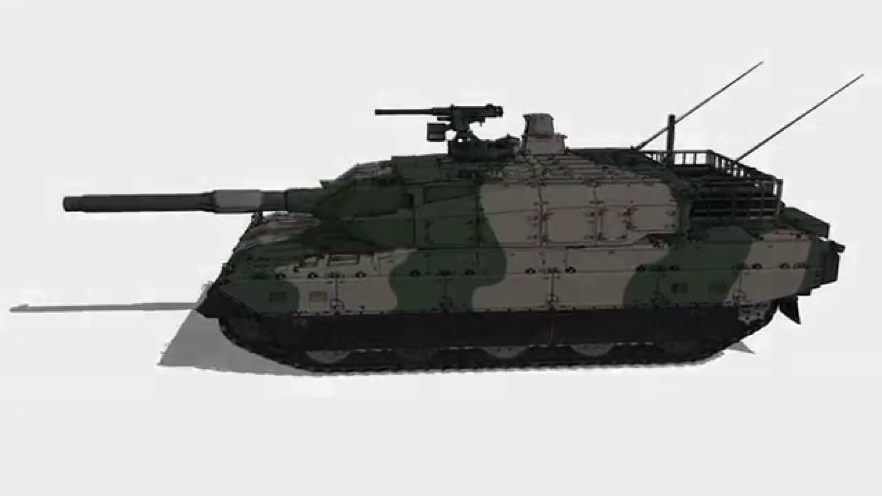 陸上自衛隊 10式戦車 3D セルルック /JGSDF Type10 Tank 3D Cartoon - YouTube