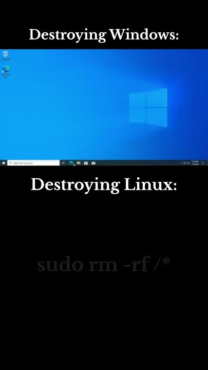 Destroying Windows vs Destroying Linux💀 - YouTube