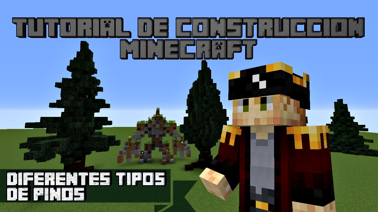 Tutorial de Construcción Minecraft - Diferentes Tipos de Pinos - - YouTube
