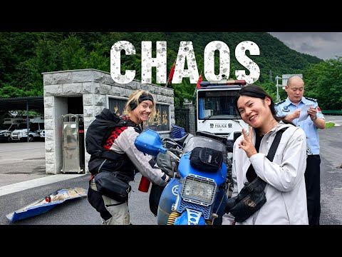 Journey erupts in chaos: stalked by Chinese police and motorcycle falls apart 🇨🇳 |S8, EP160