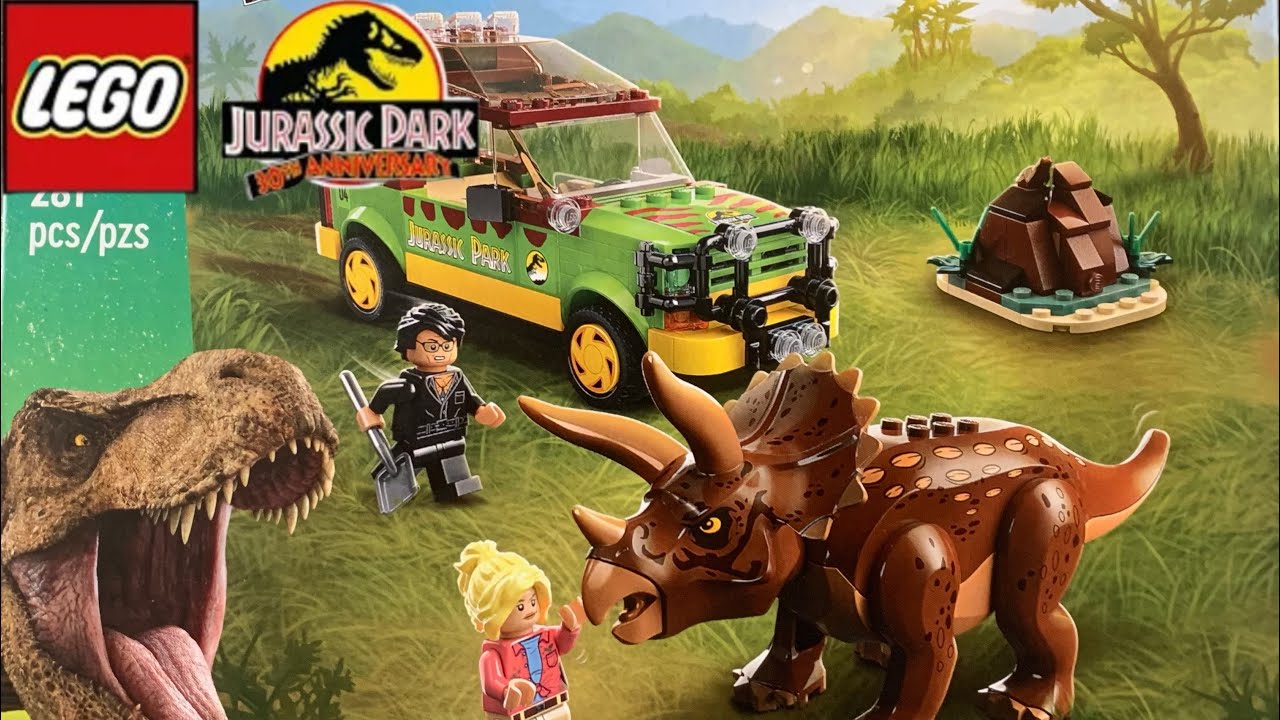 Review of Lego triceratops, research, and durability test - YouTube