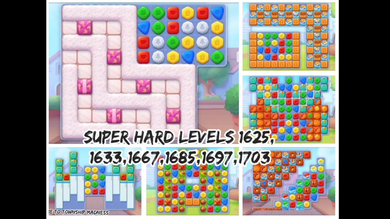 TOWNSHIP!! Super hard levels 1625, 1633,1667,1685,1697,1703 #Tips and ...