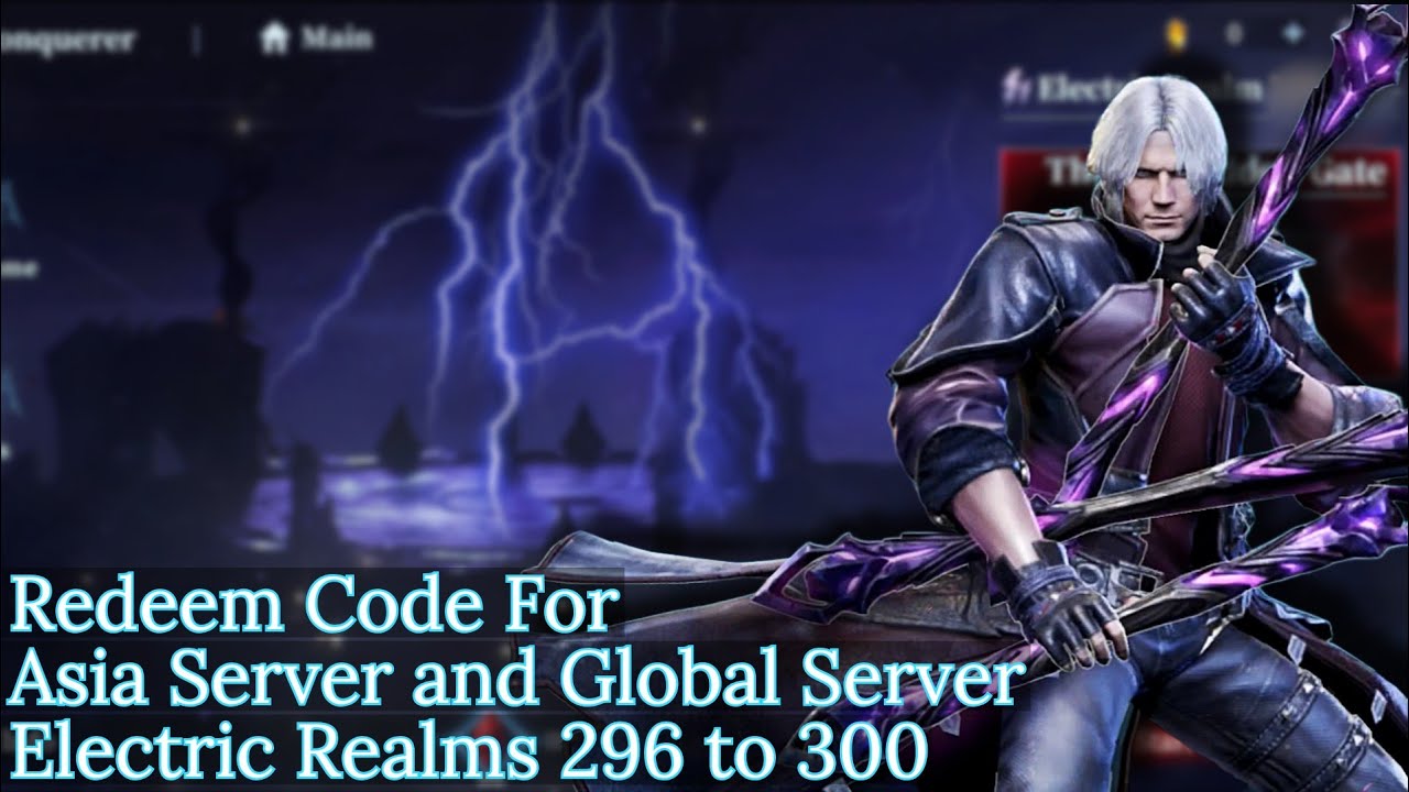 Redeem code Asia & Global | Electric 296 to 300 | Devil May Cry Peak of ...