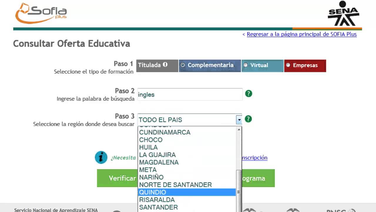 consultar programas de formacion sena - YouTube