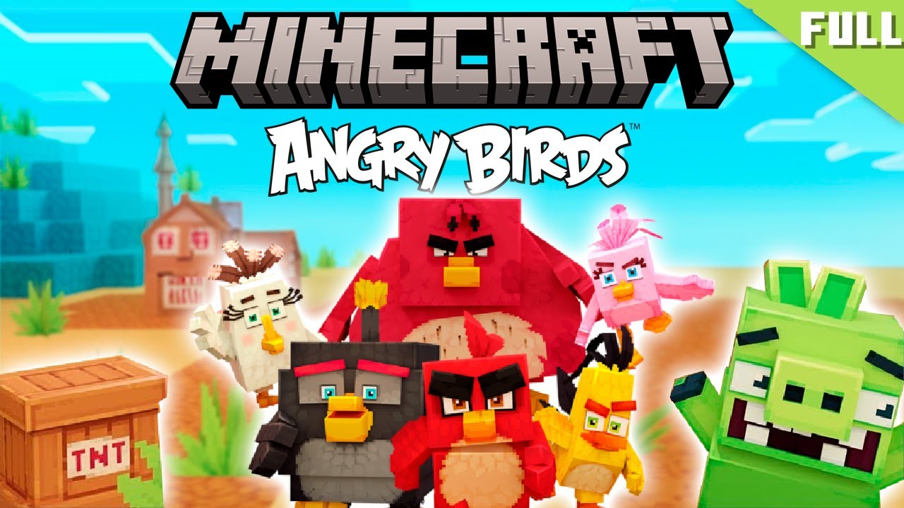 Minecraft x ANGRY BIRDS DLC - Full Gameplay Playthrough (Full Game ...