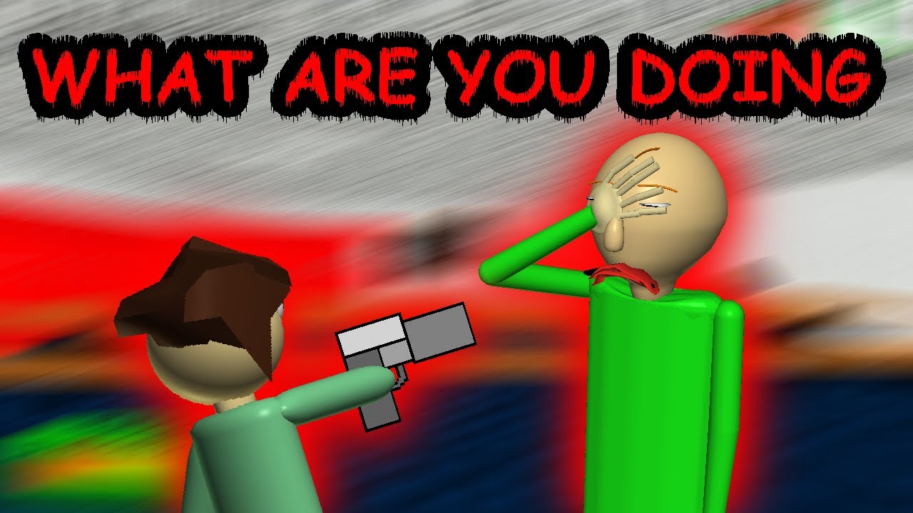 Baldi but YOU HAVE A GUN!!! (Baldi V1.4.3 Mod) - YouTube