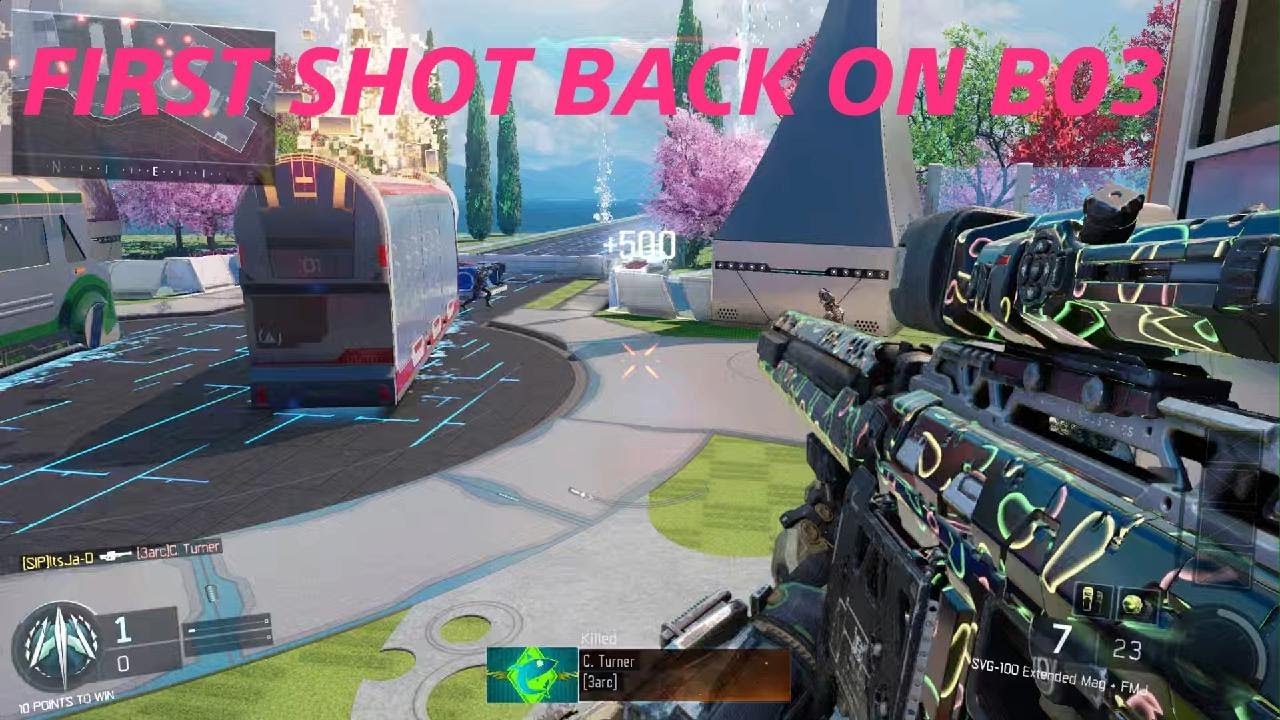 FIRST SHOT BACK ON B03 - YouTube