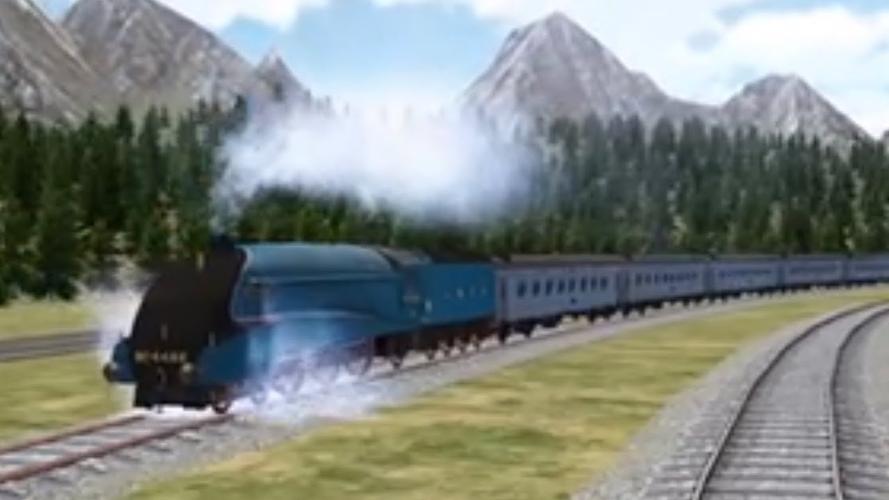 Mallard Steam Train Railfanning!! - YouTube