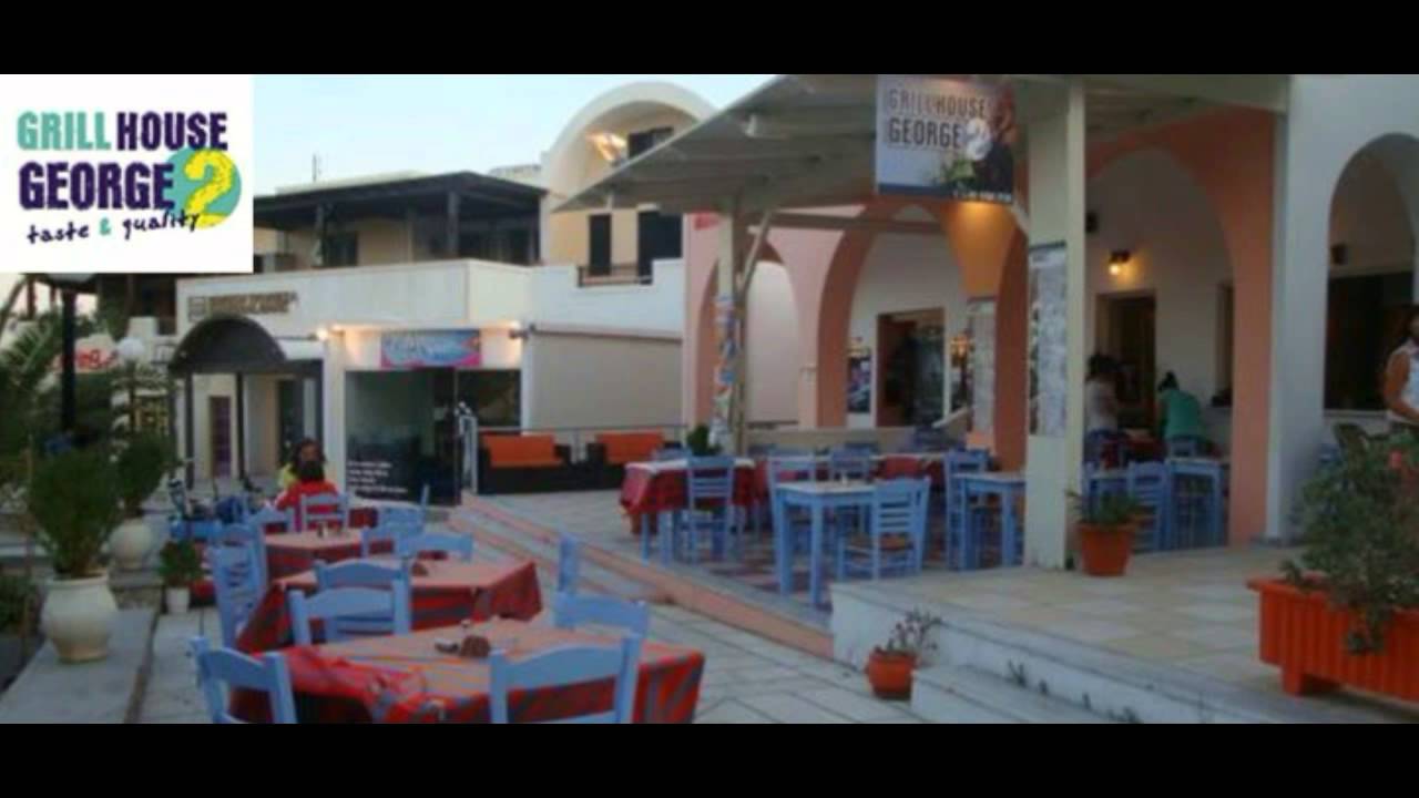 Santorini Kamari Restaurants - YouTube