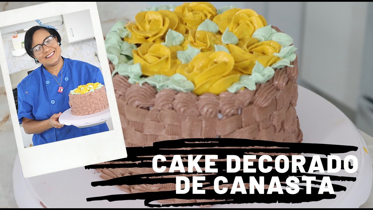 Como Decorar Un Cake en Forma de Canasta Facil y Rapido - YouTube