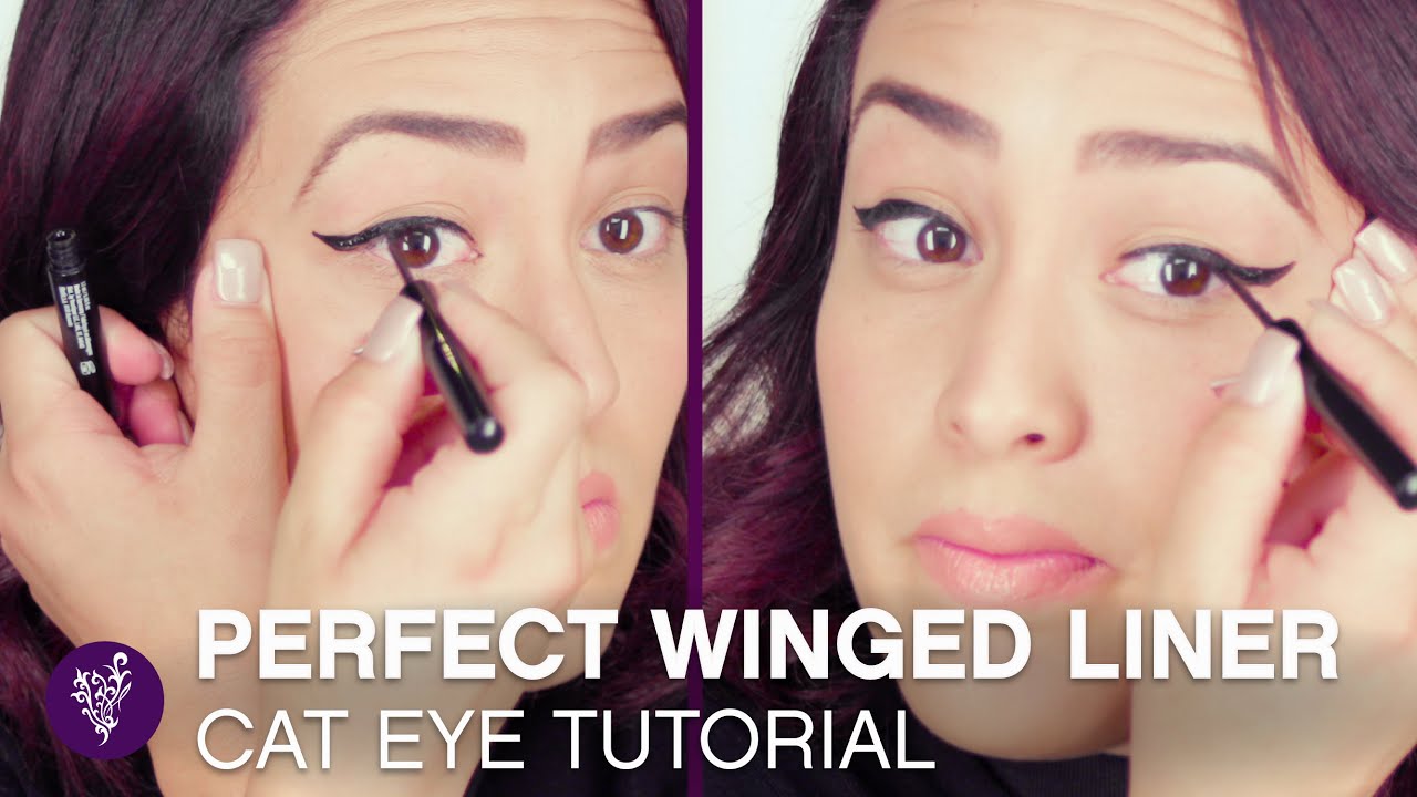 Tutorial: Perfect Cat Eye Using YOUNIQUE Dip & Draw Eyeliner - YouTube