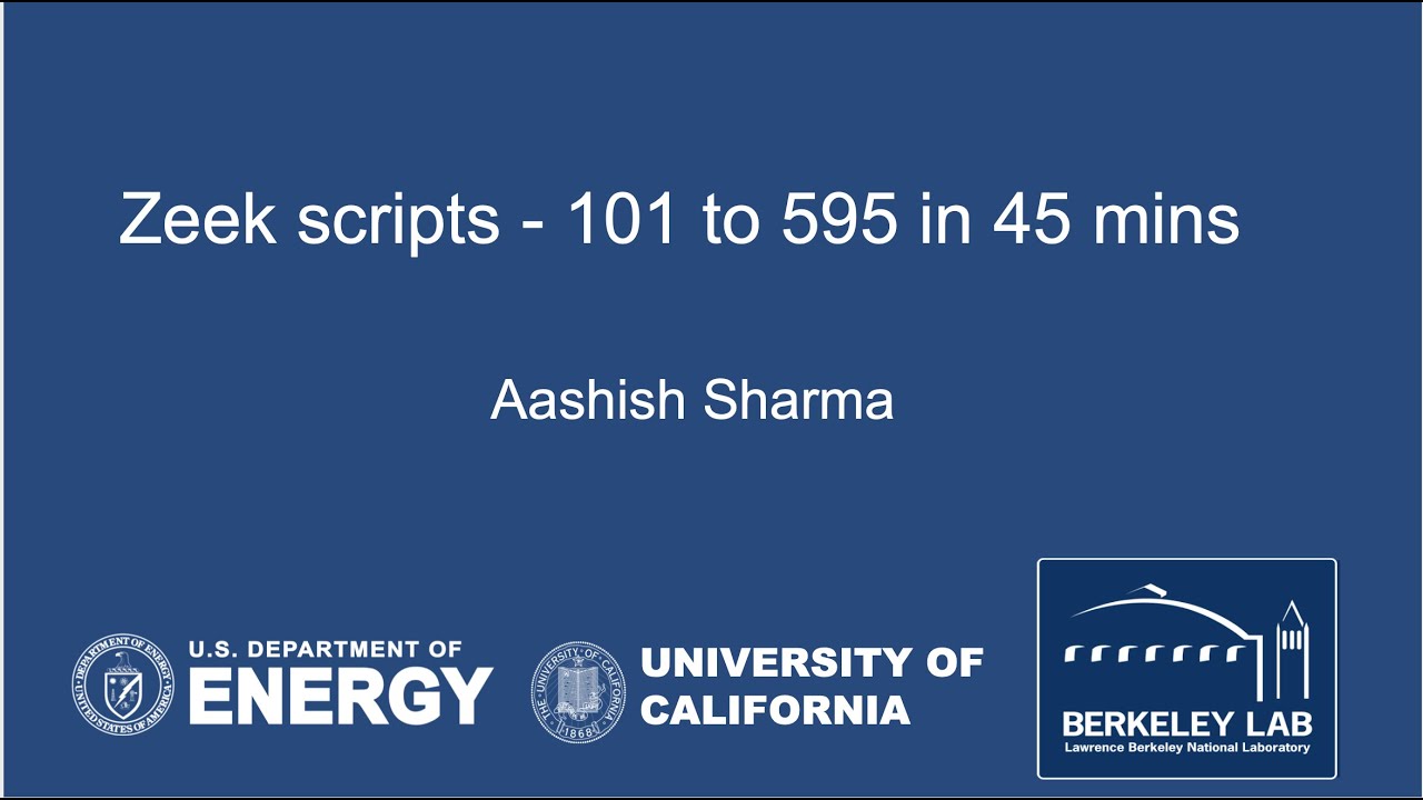 Zeek From Home - Zeek Scripts - 101 to 595 in 45 mins by Aashish Sharma ...