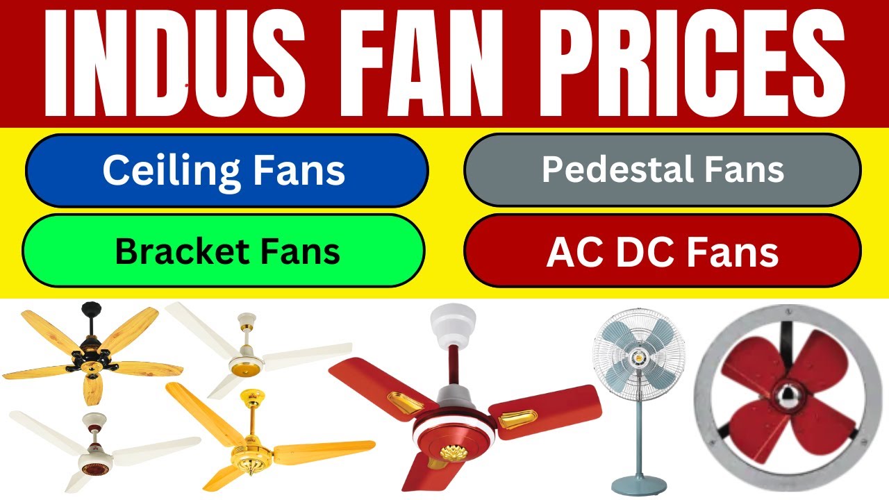Indus Fan Price in Pakistan 2024 | AC DC Ceiling Fans, Pedestal Fans ...