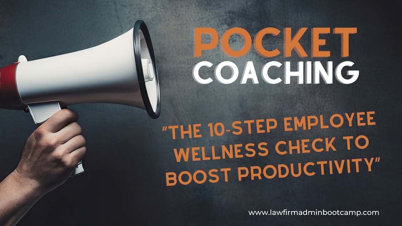 Pocket Coaching: The 10-Step Employee Wellness Check to Boost ...