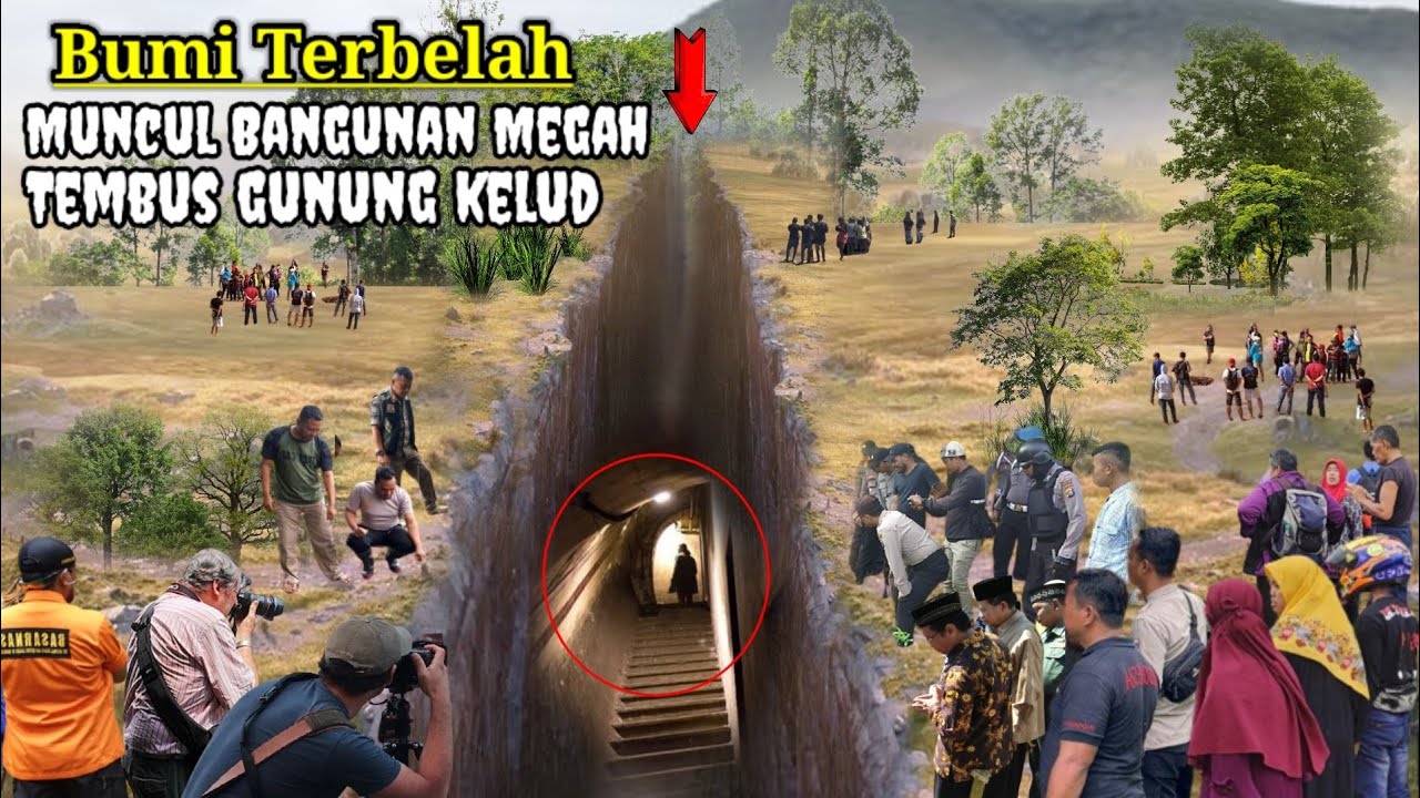Kediri Gempar !! Bumi Terbelah Di Gunung Kelud Muncul Bangunan istana ...
