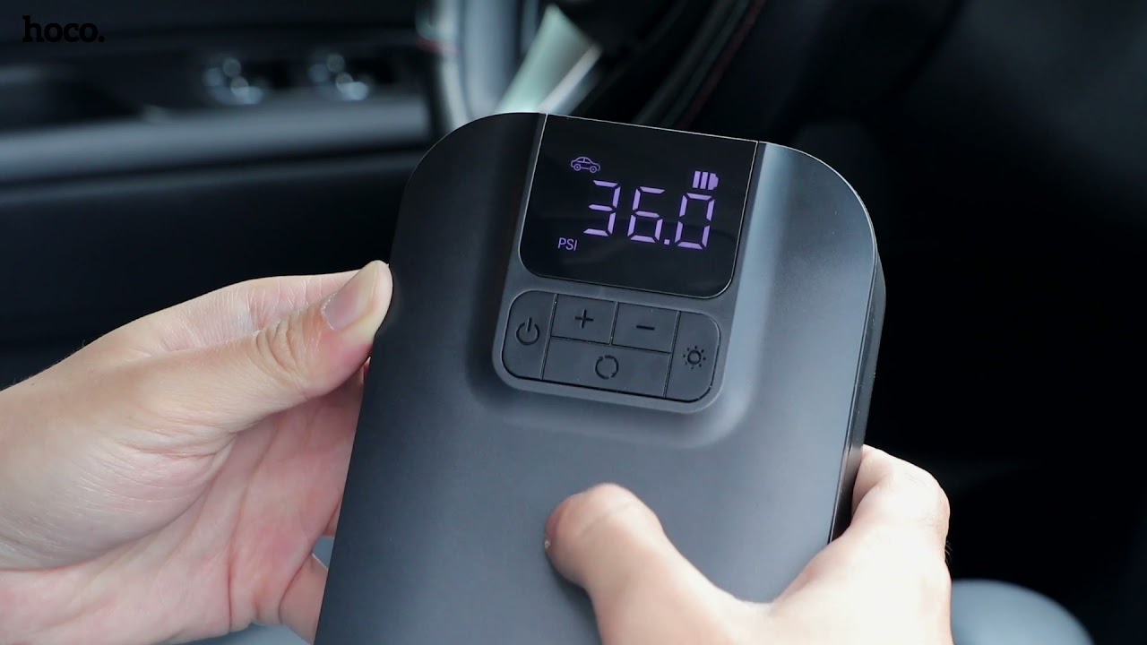 Pompe à Air Électrique HOCO S53 Intelligente Portable - YouTube