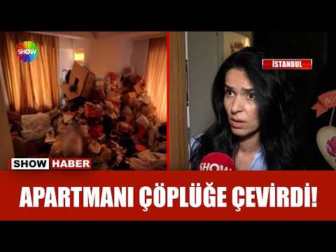 4 dairesini çöple doldurdu!
