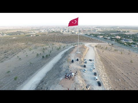 Başkan Menderes Atilla'dan Bayrak Tepe'ye Dev Türk Bayrağı 10 Eylül 2018