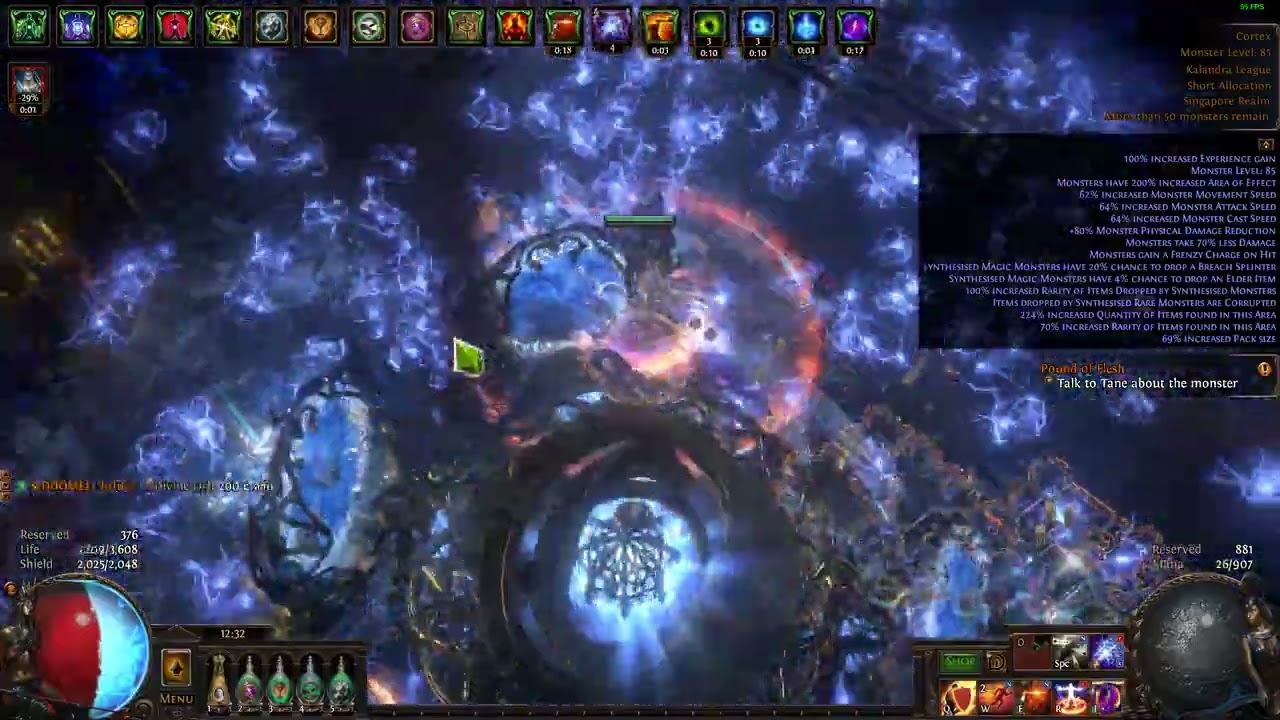 POE 3.19 SPARK SELF CAST Uber cortex (new upgrade) - YouTube