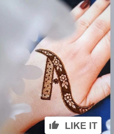 beautiful mehandi designs letter A.Mehandi designs. - YouTube
