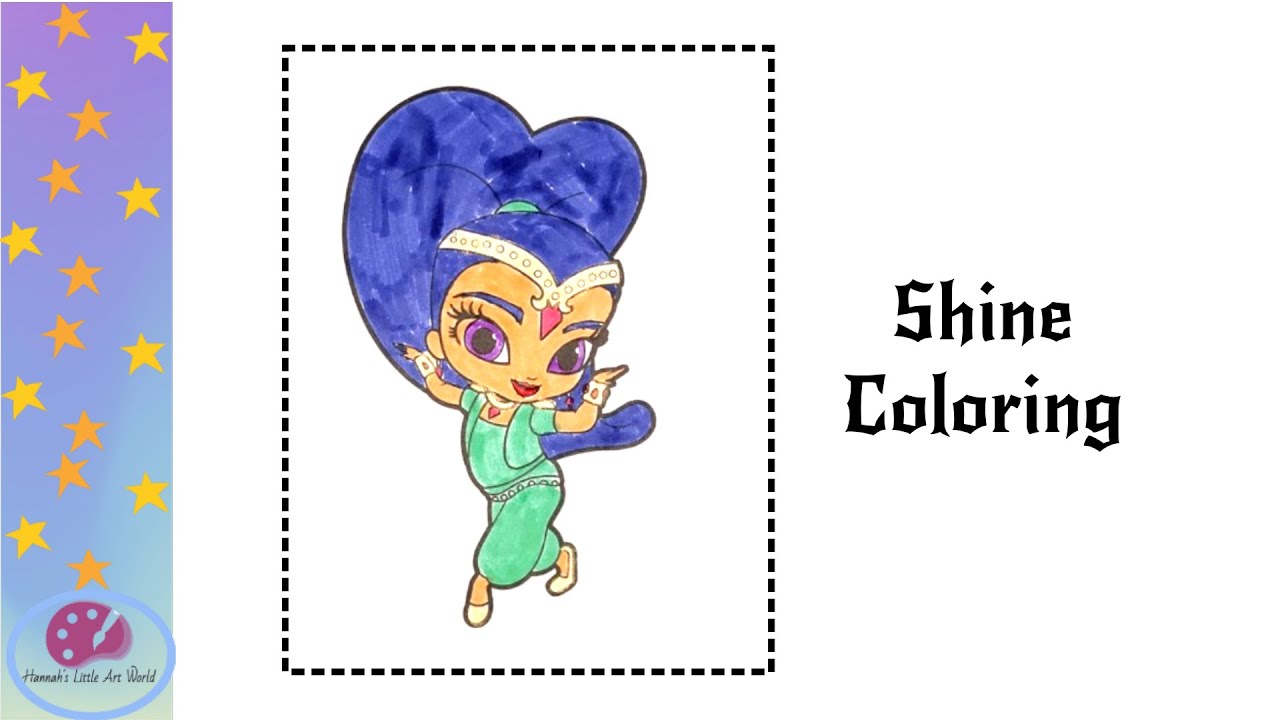 Shimmer and Shine Coloring Step-by-Step | Easy Tutorial - YouTube
