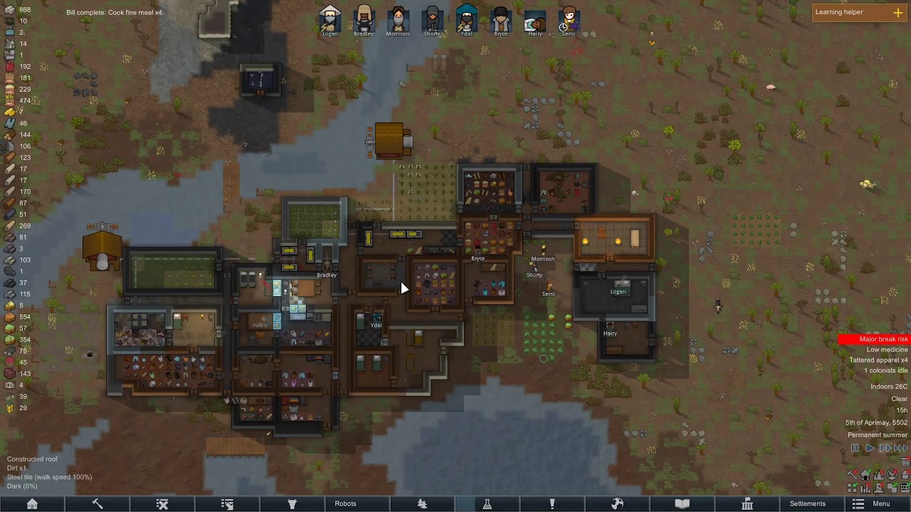 Finally Harvest Time / Rimworld Farming - YouTube