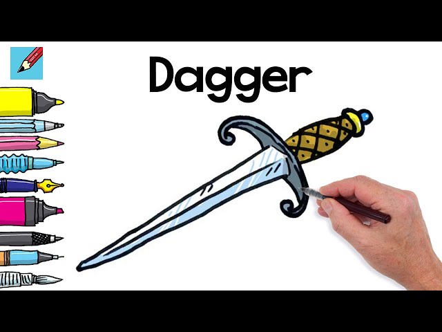 How To Draw A Dagger