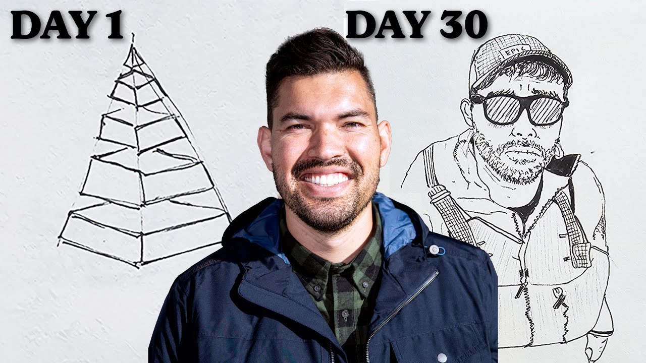 I Drew For 30 Days Straight (Beginner Edition) - YouTube