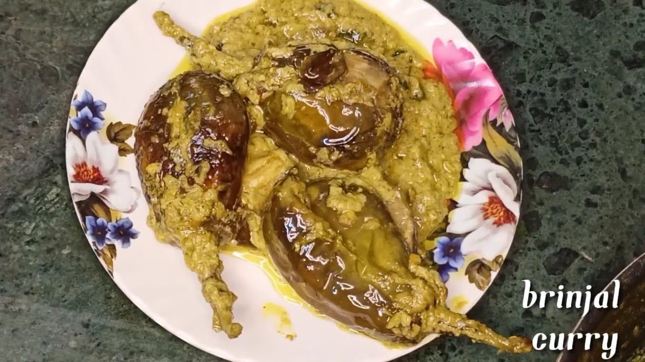 Telangana's popular brinjal curry recipe/brinjal gravy/brinjal curry ...